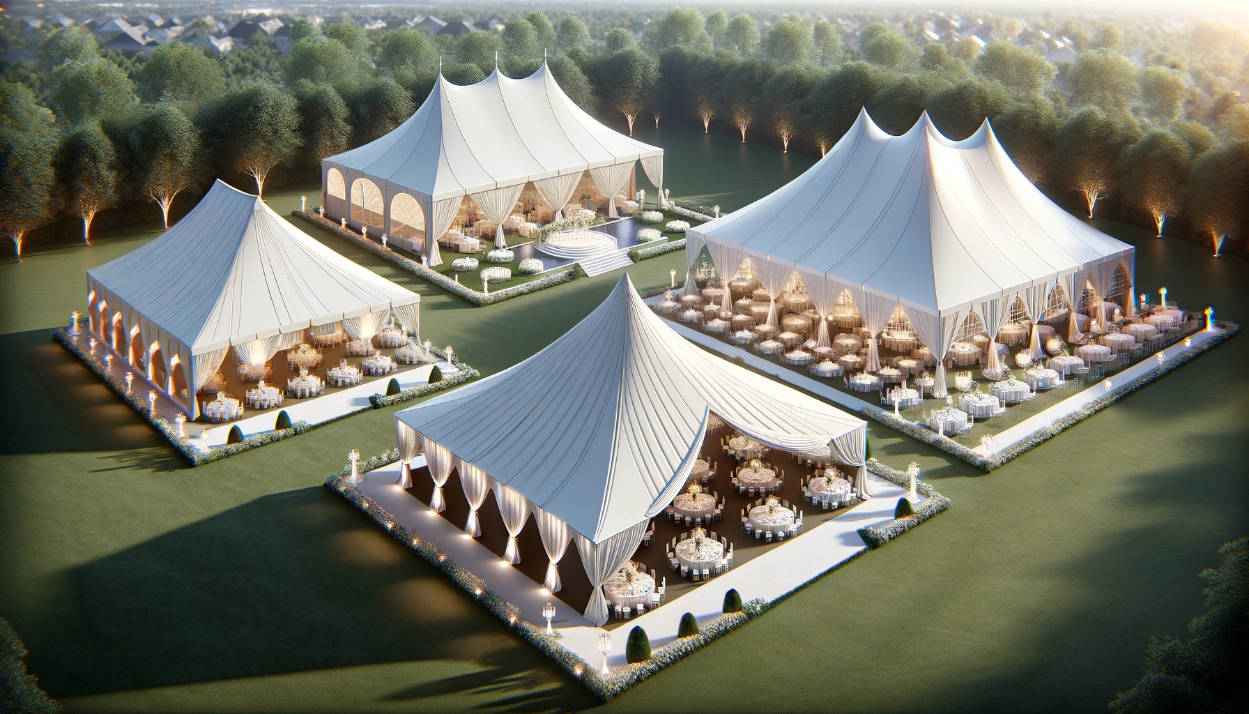 Choosing the Right Size for Outdoor Tent Rentals – JH Party and Tent ...
